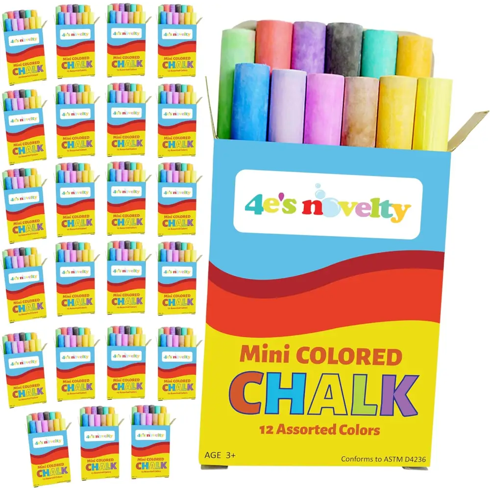 Mini Chalk Set - Sidewalk Chalks for Kids, Crayola Chalks Party Favors ...